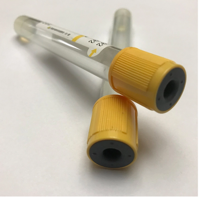Consumable Yellow Vacuum Blood Collection Tube Gel And Coagulant Separation