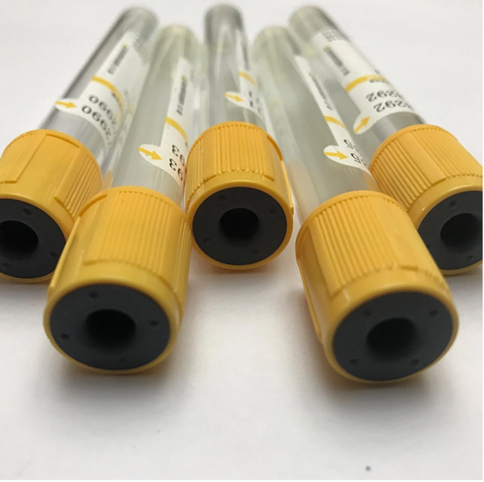 Consumable Yellow Vacuum Blood Collection Tube Gel And Coagulant Separation