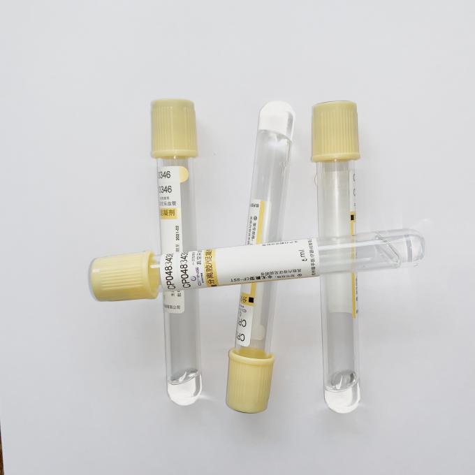 High Stability Gel And Clot Activator Tube Yellow Cap vacuum blood ...