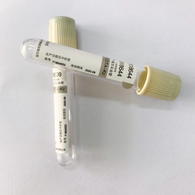 EDTA Fluorination Glucose Blood Tube 5 Min Centrifugation Time