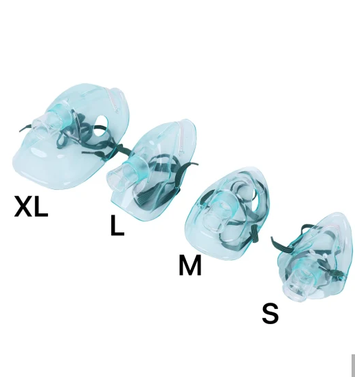 Medical PVC Disposable Oxygen Mask EO Sterile Adult Use With Tubing