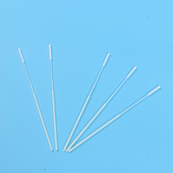 Sterile Nasopharyngeal Nasal Swab PA66 Nylon Flocked With Breakpoint