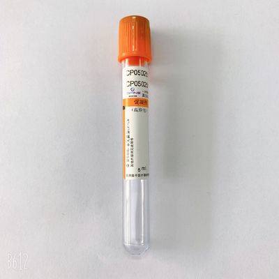 CE Approved Orange Top Blood Tube Vacuum Blood Collection Tube
