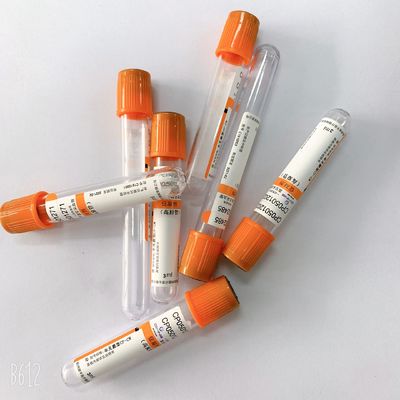 CE Approved Orange Top Blood Tube Vacuum Blood Collection Tube